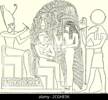 The King and Atum Stock Photo - Alamy