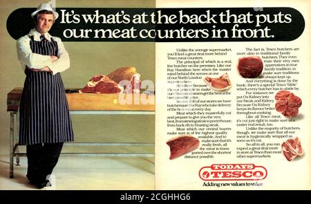 1980s UK Tesco Magazine Advert Stock Photo - Alamy
