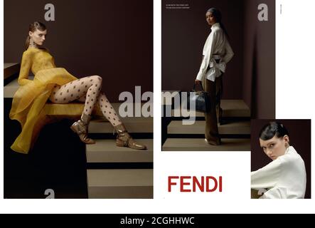 2010s UK Fendi Magazine Advert Stock Photo - Alamy