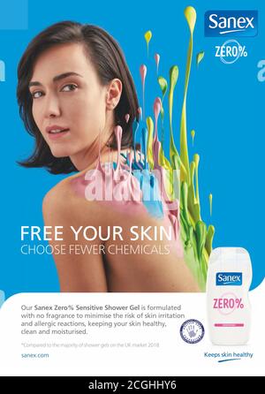 2010s UK Sanex Magazine Advert Stock Photo - Alamy