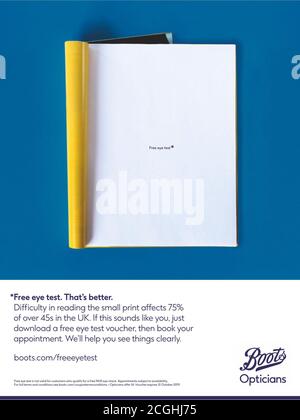2010s UK Boots Magazine Advert Stock Photo - Alamy