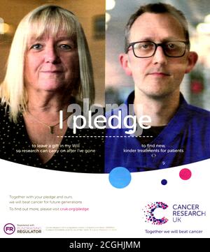 2010s UK Cancer Research UK Magazine Advert Stock Photo - Alamy