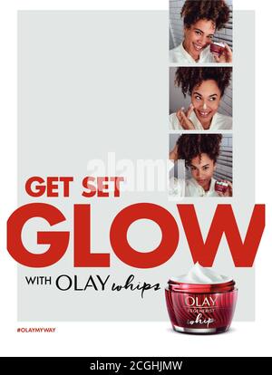 2010s UK Olay Magazine Advert Stock Photo - Alamy