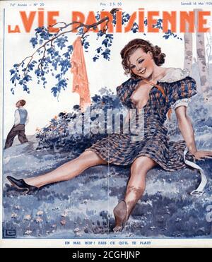 1920s France La Vie Parisienne Magazine Cover Stock Photo - Alamy