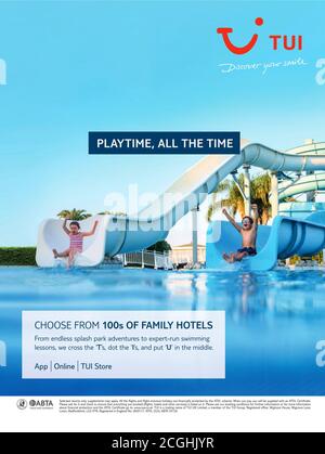 2020s UK TUI Magazine Advert Stock Photo - Alamy