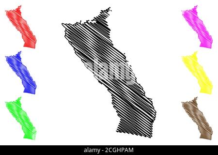 Bacoor City (Republic of the Philippines, Calabarzon Region) map vector ...