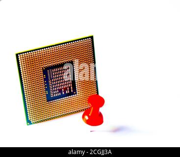 Semiconductors chip. Technology background. High tech electronic ...