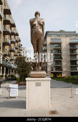 Figurehead Sculpture Statue by Rick Kirby at Fulham Reach, Parr's Way ...