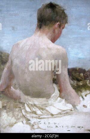 Tuke Henry Scott - the Bather 4 Stock Photo - Alamy