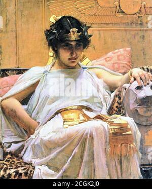 Cleopatra John William Waterhouse Stock Photo - Alamy