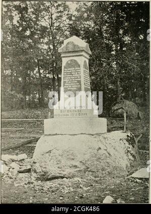 The 20th Massachusetts Volunteer Infantry Regiment monument on Hancock ...
