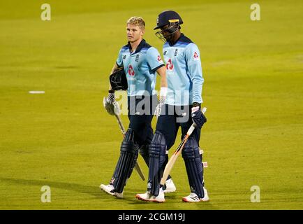 London, ENGLAND - England's Jofra Archer (Sussex) celebrates his first ...