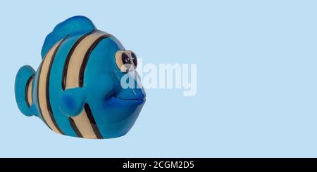 Close up of a terracotta fish. Aquarium concept Stock Photo - Alamy