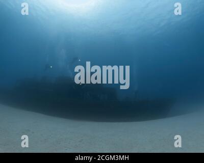 The wreck of the P31 Patrol Boat in Comino, Malta Stock Photo - Alamy