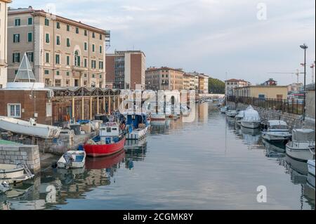 Fishing boats, Port of Livorno, Tuscany, Italy, Europe Stock Photo - Alamy