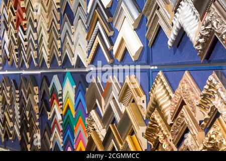 Collection of wood frame samples Stock Photo - Alamy