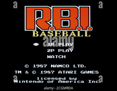 Baseball - Nintendo Entertainment System - NES Videogame - Editorial ...