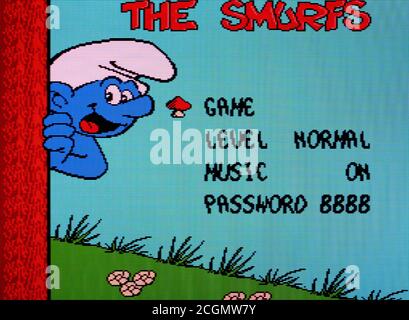 The Smurfs - Nintendo Entertainment System - NES Videogame - Editorial ...