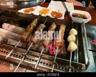 Lamb barbecue, traditional Xinjiang cuisine in China Stock Photo - Alamy