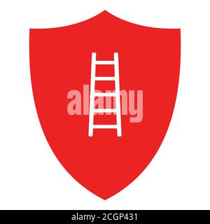 Ladder and shield Stock Photo - Alamy