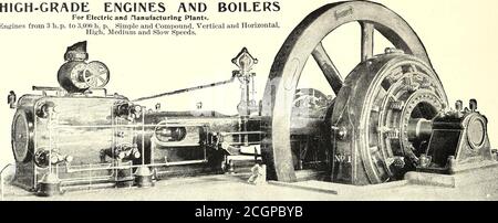 Ball tandem compound steam engine (New Catechism of the Steam Engine ...