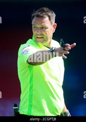 Referee James Linington during the Sky Bet Championship match at ...
