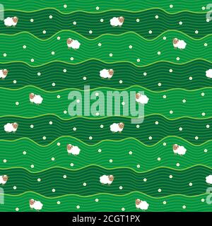 Cute seamless pattern with sheeps Stock Vector Image & Art - Alamy