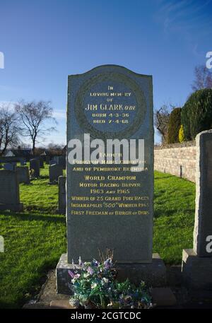 Chirnside Parish Church in the Scottish Borders the burial place of Jim ...