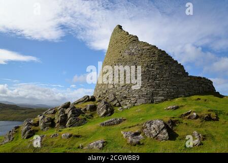 The 1st century Dun Carloway Broch on the Isle of Lewis, Outer Hebrides ...