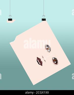 Floating Paperclip. Paper clip floating on water courtesy of surface ...