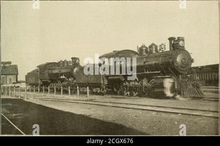 Two Train Engines Coupled Stock Photo - Alamy