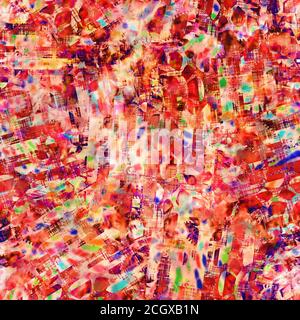 Blurry red painterly watercolor collage texture background. Grunge ...