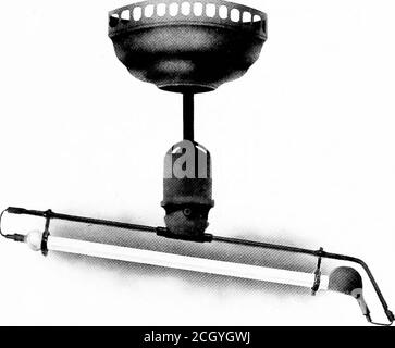 Ordinary incandescent lamp and office. Light bulb and calculator. Glass ...