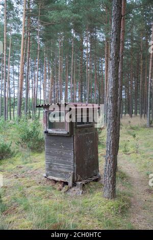 Hunting Booth used for Wild Boar Stock Photo - Alamy