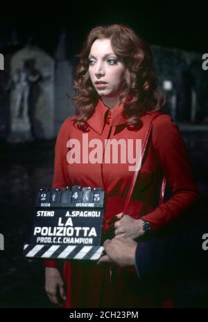 Italian film actress Mariangela Melato, 1970s Stock Photo - Alamy