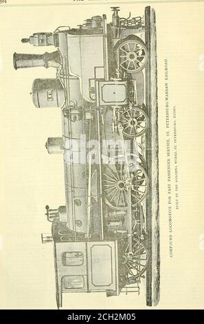 Locomotive passenger engine, sections Stock Photo - Alamy