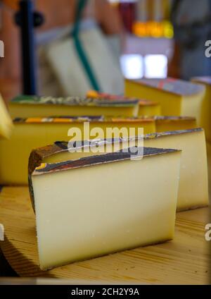 Comte Poligny cheese Jura Franche Comté France Stock Photo - Alamy