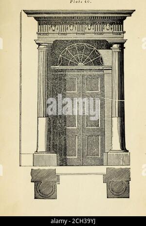 Columns and capitals of the Tuscan, Doric, Ionic, Corinthian and ...