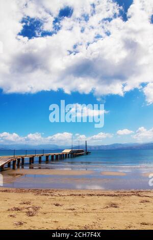 Kavos jetty, Corfu island, Greece Stock Photo - Alamy