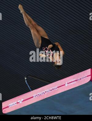 Great Britain's Tonia Couch in the Women's Synchronised 10m Platform ...