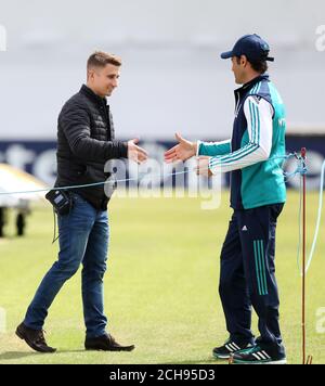 England Batting Coach Mark Ramprakash before a nets session at Lord's ...