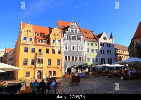 July 26 2020 - Meissen/Germany: The Beautiful streets of the old town ...
