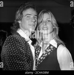 Motorcycling World Champion racer Barry Sheene with his wife Stephanie ...