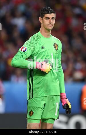 Belgium goalkeeper Thibault Courtois Stock Photo - Alamy