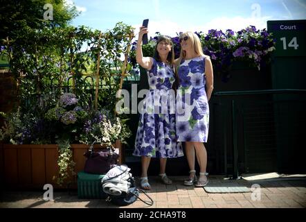 Caroline and Alison Finch, who designed and made their outfits on day ...