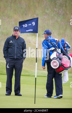 USA's Phil Mickelson on the 1st tee during day two of The Open ...