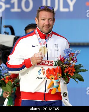 Great Britain's Daniel Greaves during the Men's F42/44 Discus during ...