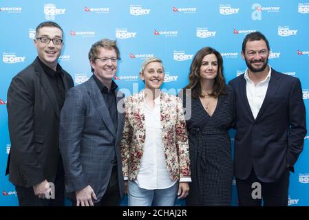 Andrew Stanton and Lindsey Collins attend the "Toy Story 5" UK launch ...