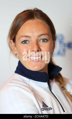 Katy Marchant during a Team GB kitting out session for the Paris ...