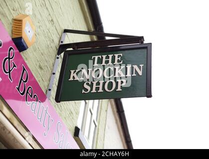 The Knockin Shop convenience store in the small village of Knocking ...